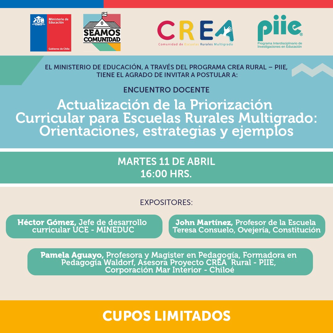 REGÍSTRATE EN EL ENCUENTRO DOCENTE: ACTUALIZACIÓN DE LA PRIORIZACIÓN ...